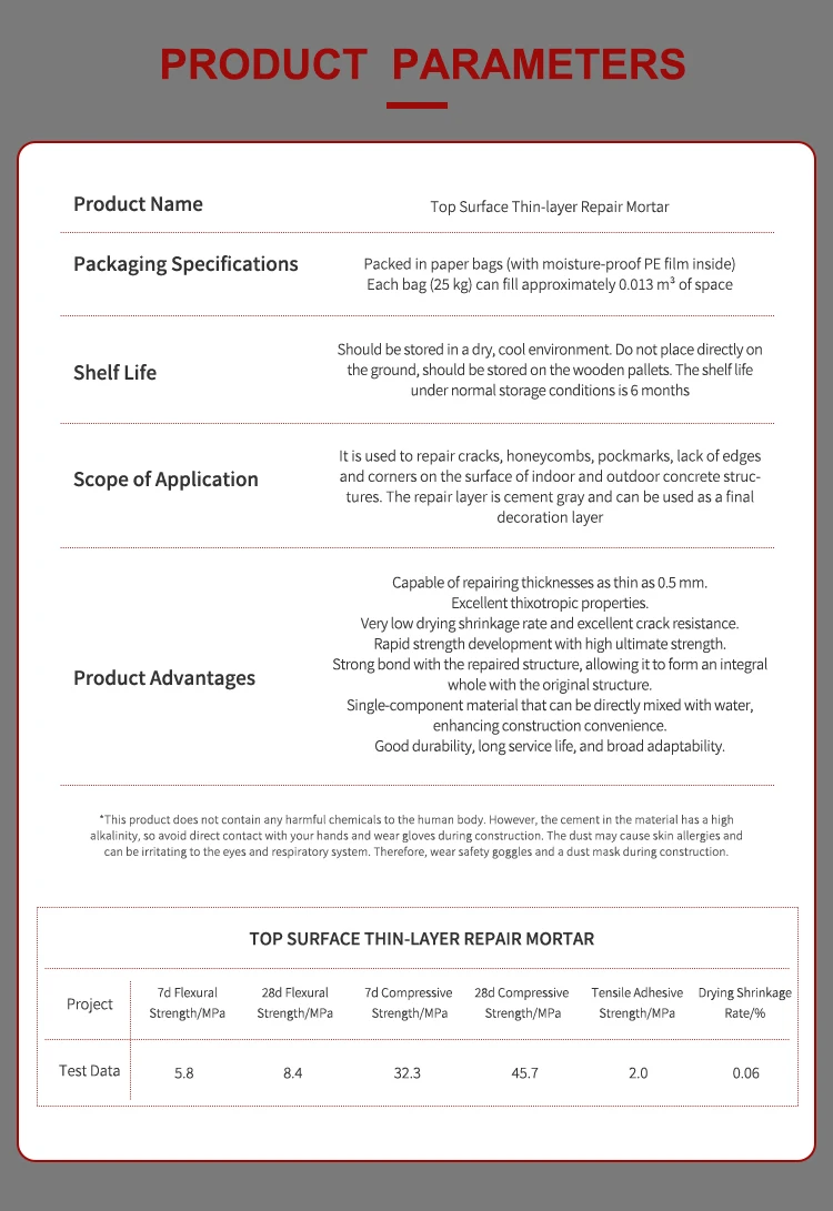 High Strength Polymer Mortar Concrete Cement Plastering Screed ...