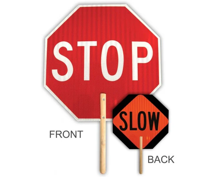 Hand Held Traffic Safety Control Board Double-sided Reflective ...