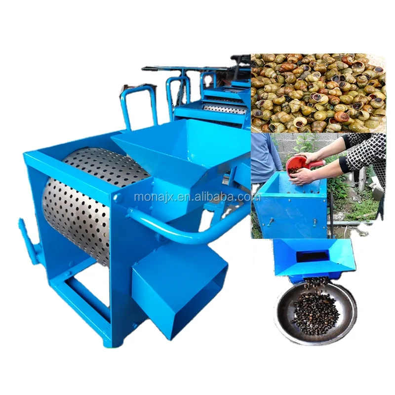 Automatic river snail meat and shell separating machine clam shell and ...