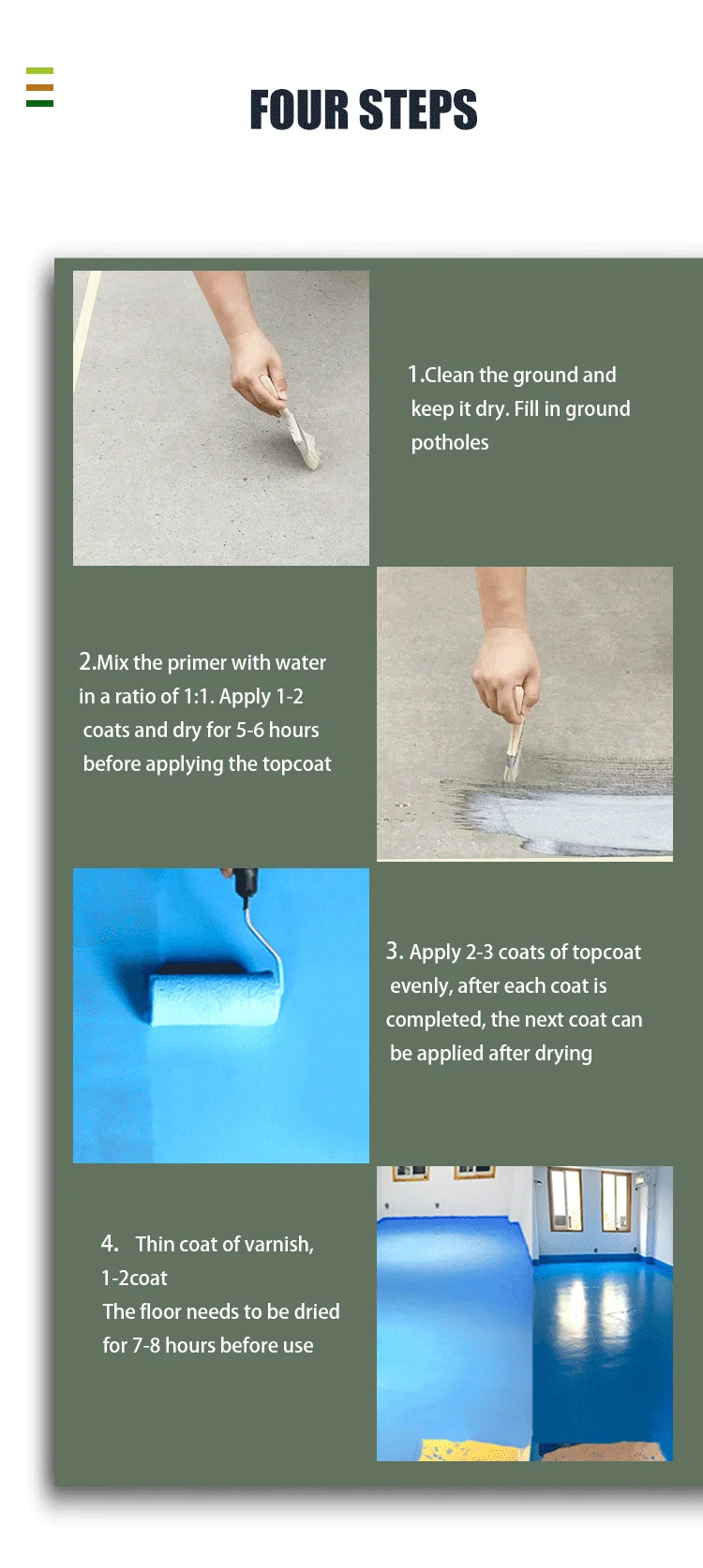 Eco-friendly Epoxy Resin Floor Paint - Durable & Waterproof