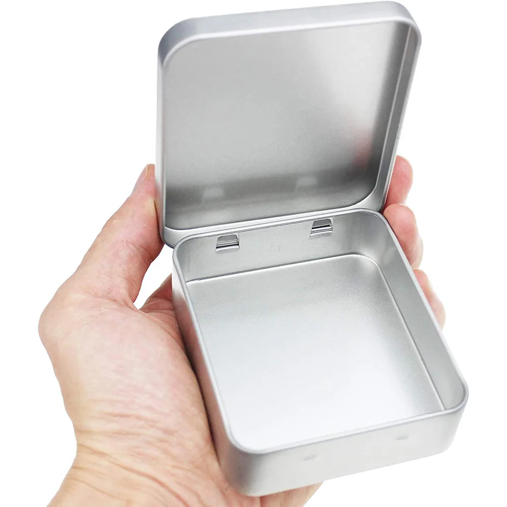 Custom Mini Square Tin Boxes for Personal Care - Eco-Friendly, CMYK ...