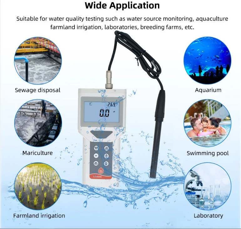 Hot Sell Lcd Display Desktop Lab Conductivity Meter For Laboratory ...