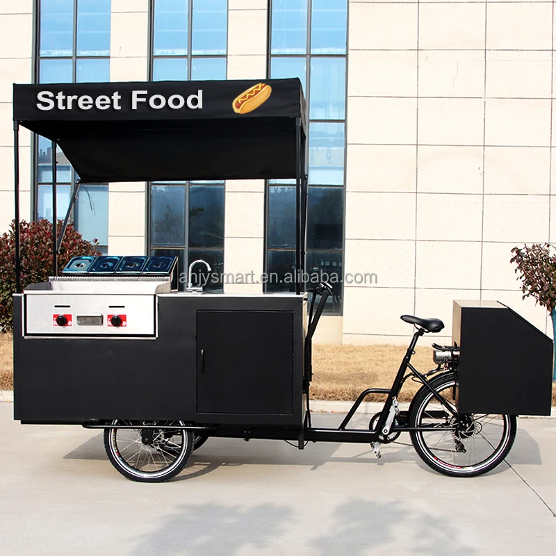 Tricycle 3 Wheel Food Cart with CE Certification Mobile Food Vending ...