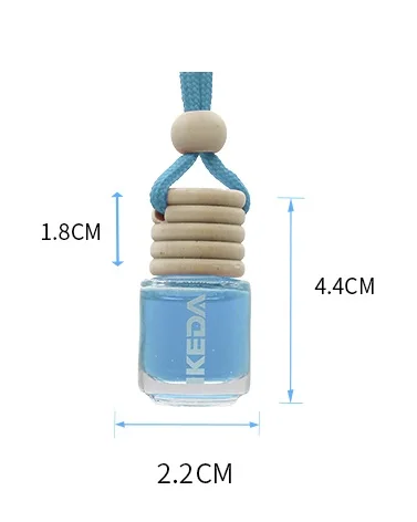 Promotion Custom Car Scent Logo Glass Bottles Hanging Car Air Freshener ...