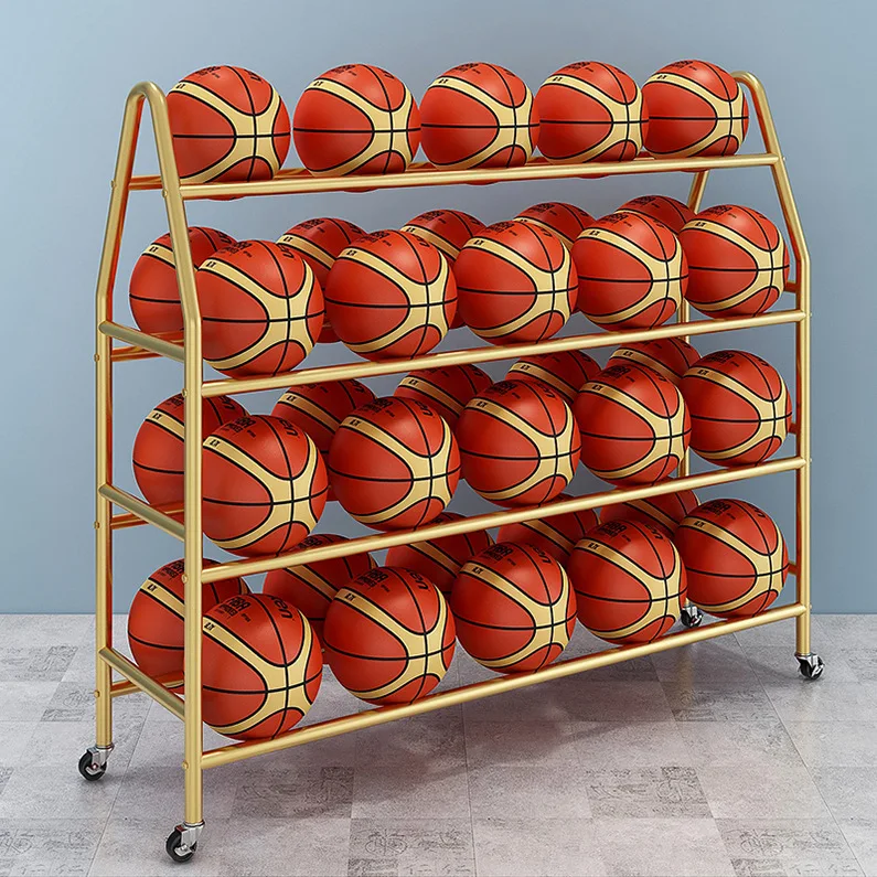 Basketball Display Rack Sports School Club Lockable Design Black ...