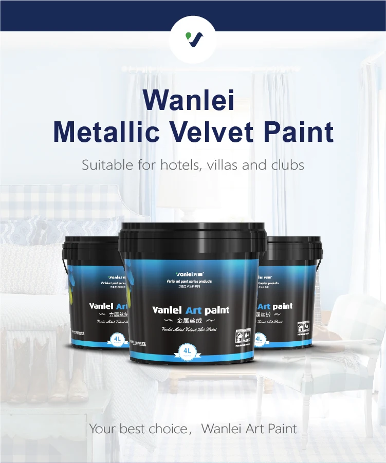Wanlei Interior Emulsion Wall Paint Wall Coating Acrylic Paint Velvet ...