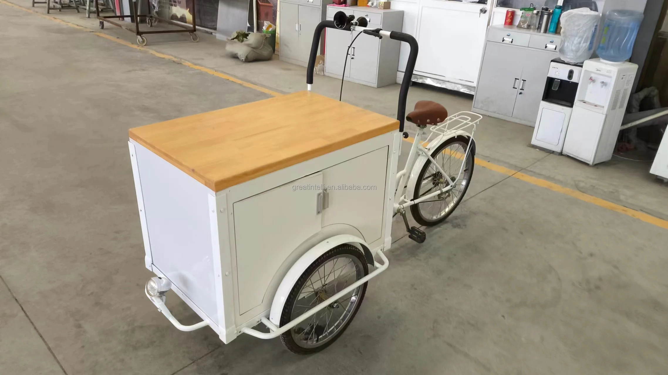 3 Wheel Cargo Bike Street Food Delivery Bike Crepe Trailer High ...
