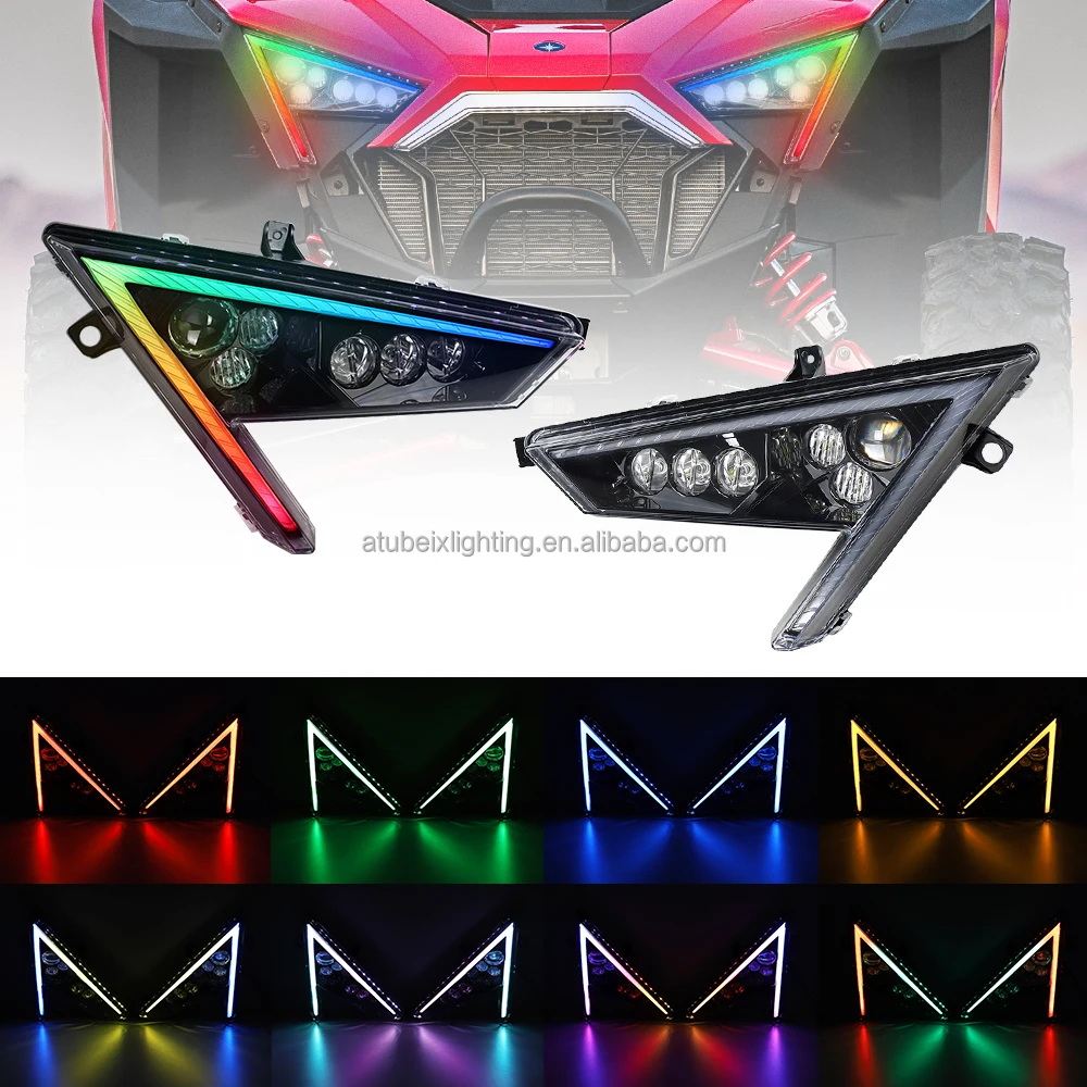 Polaris RZR PRO XP 4 LED Headlight - 1200LM Rgb+turn Signal