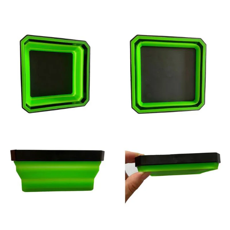 4 Pack Flexible Neodymium Collapsible Magnetic Trays Abs Silicone ...