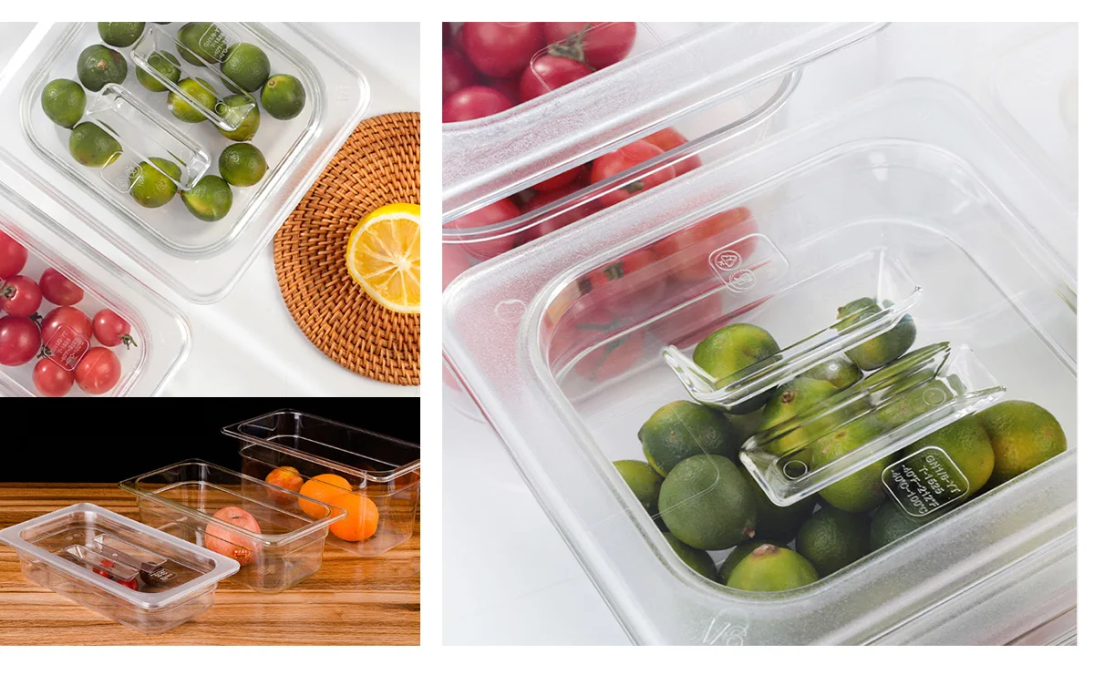 All Size Clear Plastic PC GN Pan Gastronorm Container Polycarbonate ...