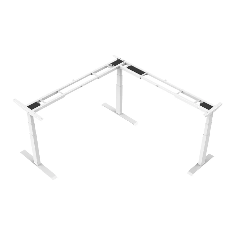 Executive Office Workstation Electric Adjustable Desk Frame L Shape ...