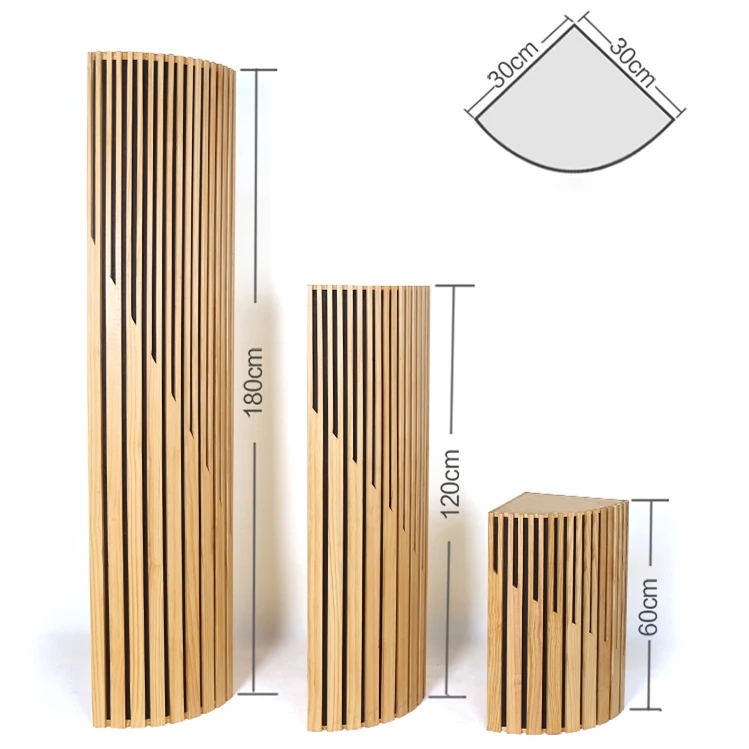 Wood Acoustic Panels - Corner Bass Traps for Audio & Theater