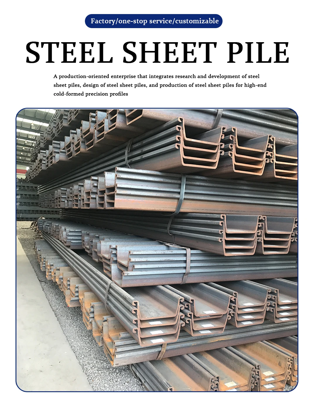 Standard Larsen Steel Sheet Pile Price Per Ton Type 3 Hot Rolled Steel ...