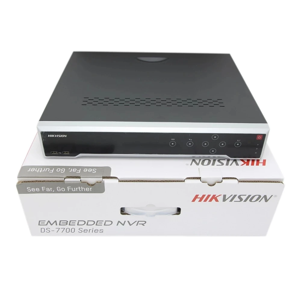 Hik Nvr 32ch Poe Ds-7732ni-k4/16p H.265+ 8mp Two-way Talk Cctv Security ...