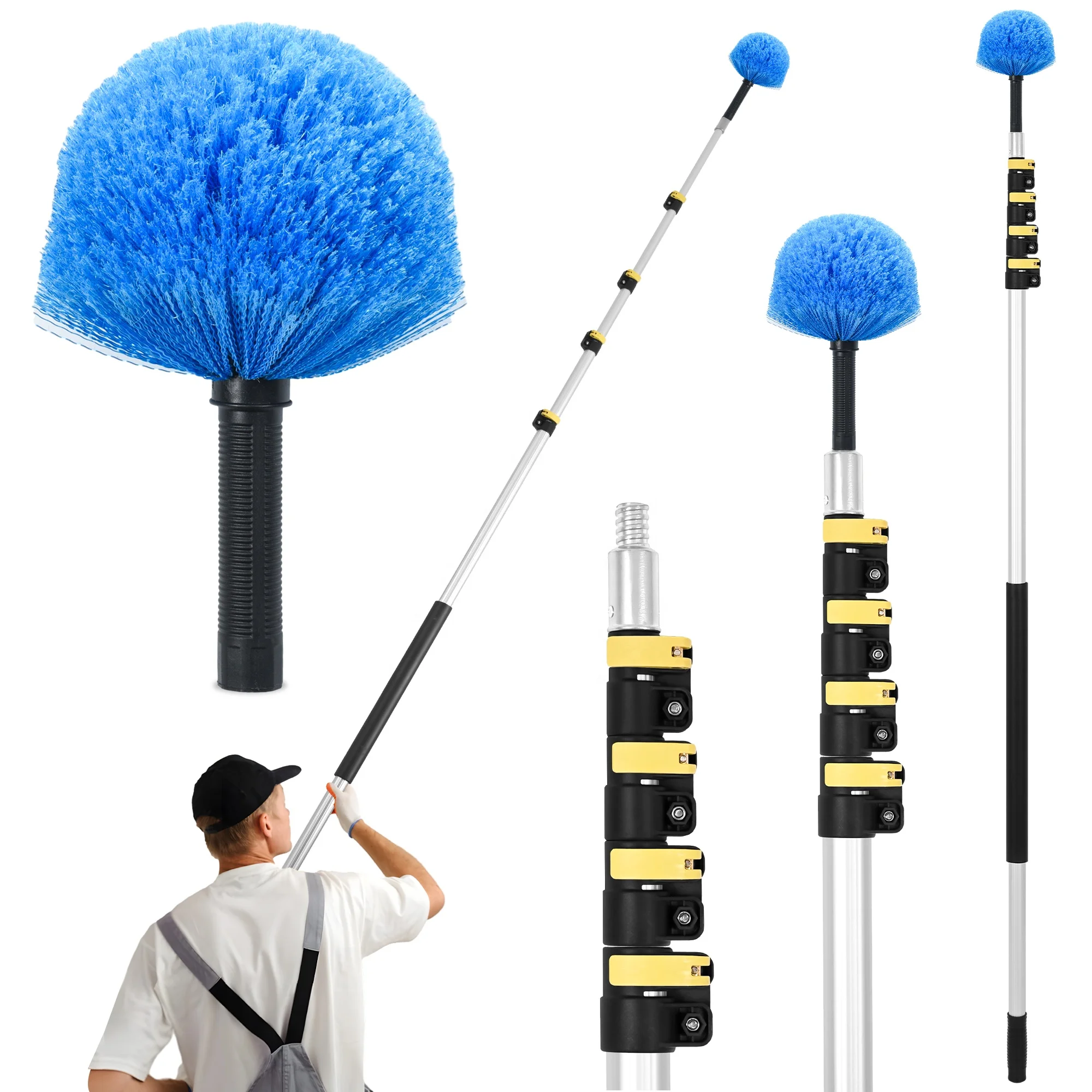 Ceiling Fan Cobweb Duster Broom Duster Head With Telescopic Extension ...