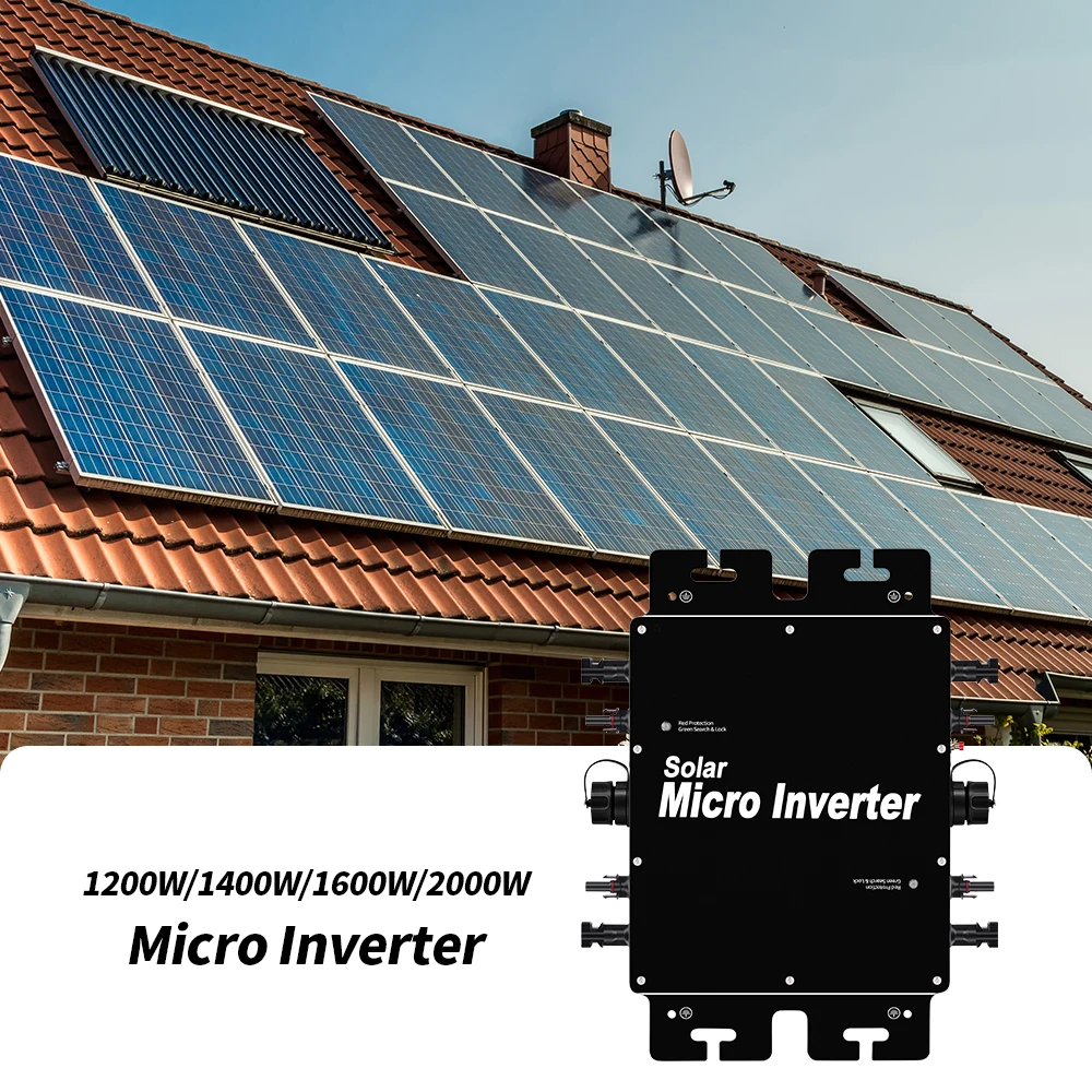 2mete Solar Ac Cable Smart App Tuya Micro Inverter 2000w Ip65 Dc To Ac ...