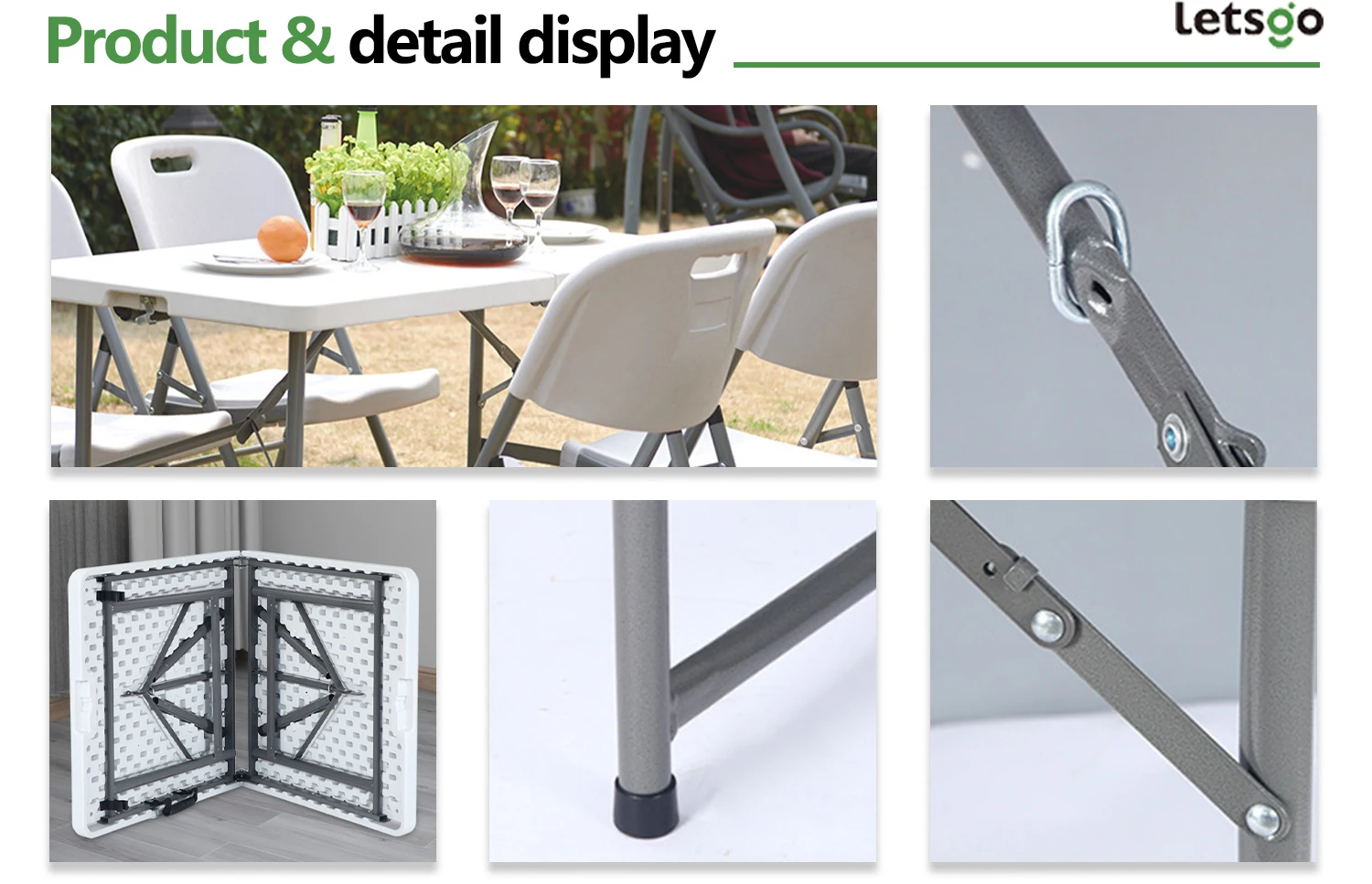 Wholesale Popular 4ft Round Folding Tables Plastic Banquet for ...