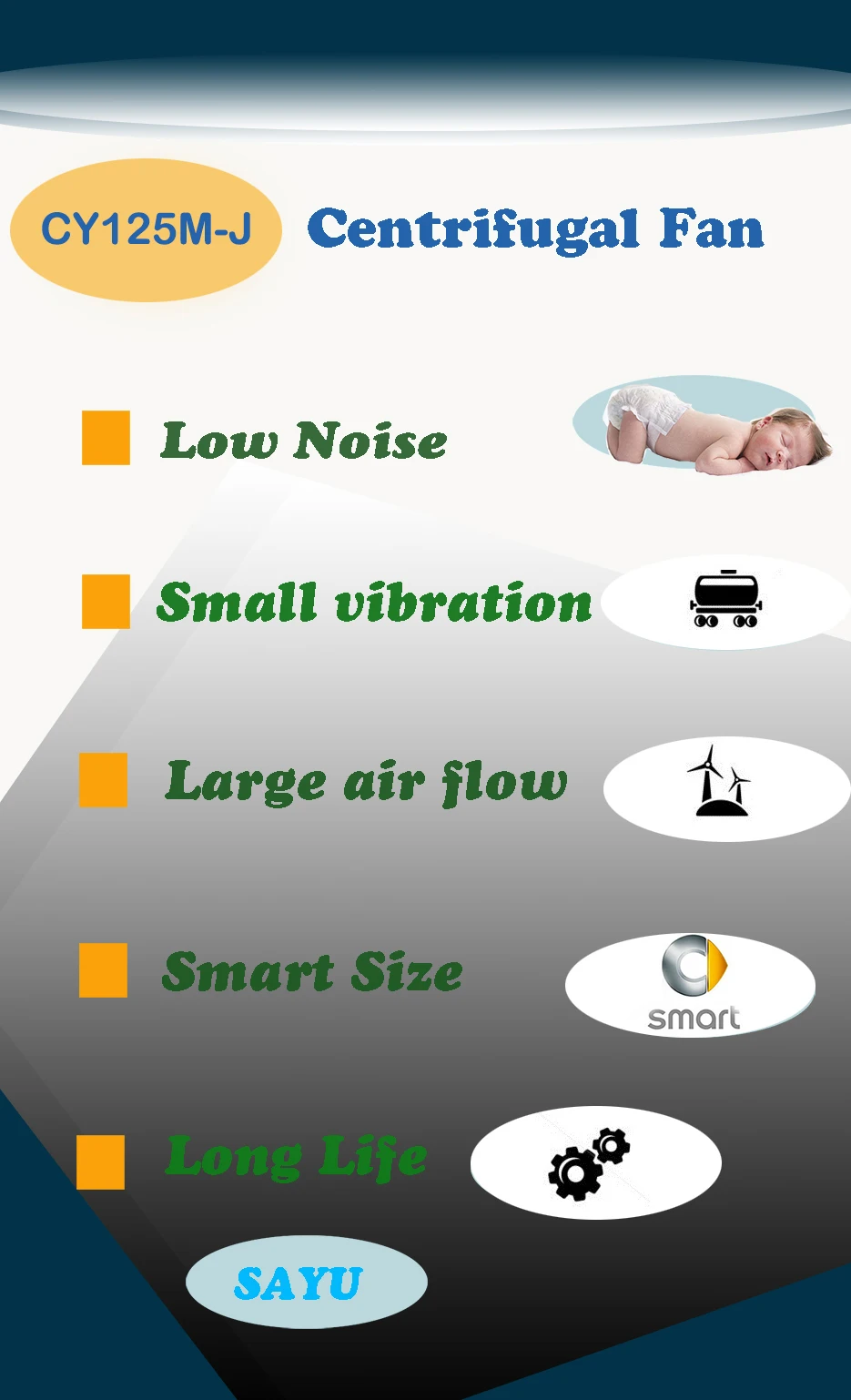 SAYU Sirocco Centrifugal Fans - Efficient Cooling Solutions
