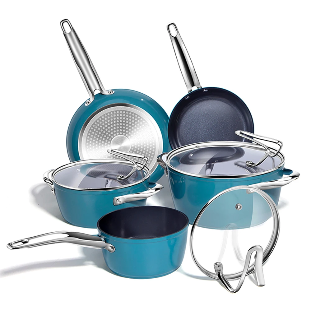 Modern Style Forged Cookware Set Non Stick Luxury Nonstick Cookware ...