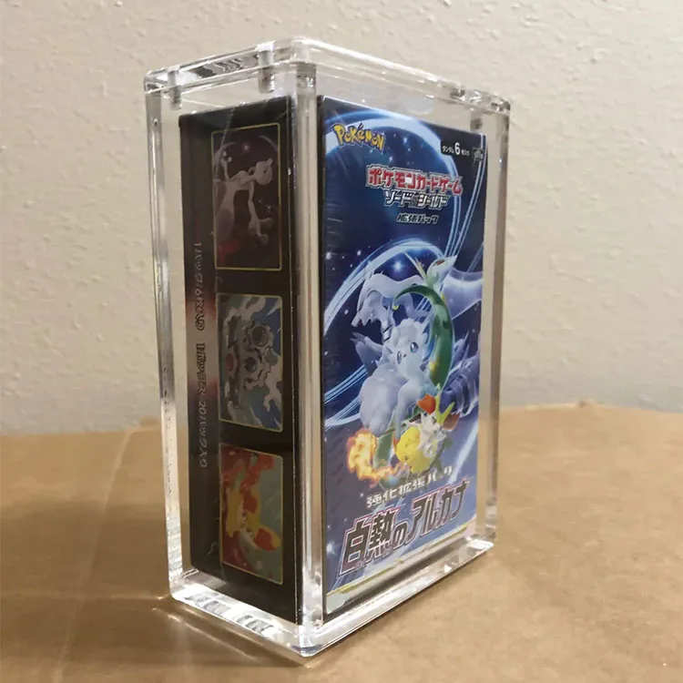Acrylic Display Box With Magnetic Lid For Pokemon Booster Box - Buy ...