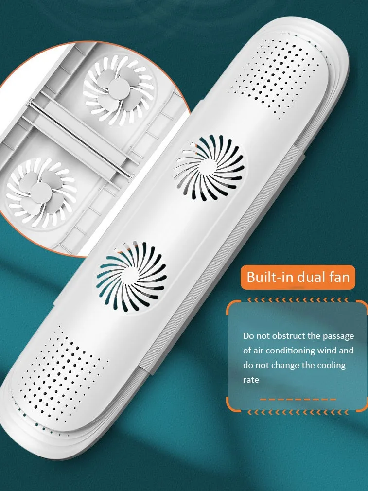 Double Fan Air Conditioning Blade Guide Plate With Retractable Direct ...