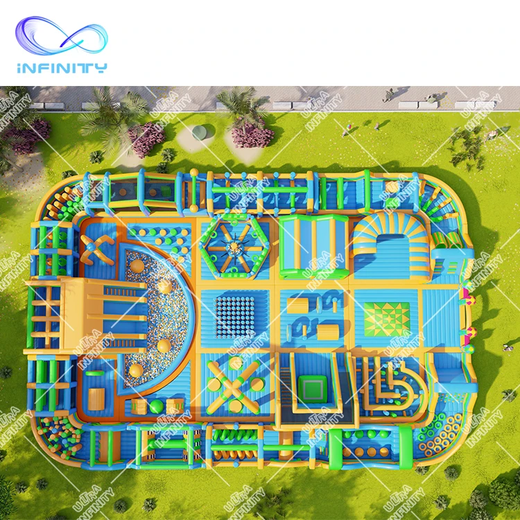 Outdoor Inflatable Sports Obstacle Course - Fun & Safety