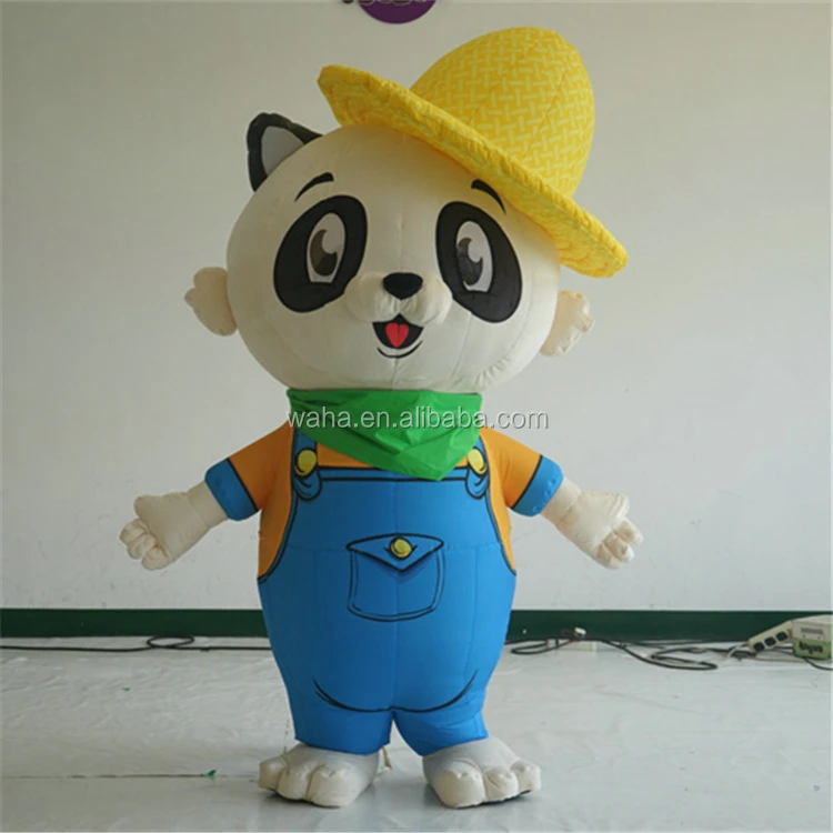 cute inflatable raccoon mascot costume for party customized animal bear ...