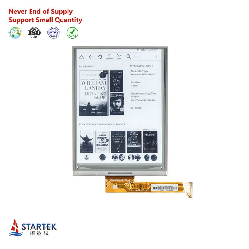 6 Inch Epaper Display - 758x1024 Resolution, Low Power
