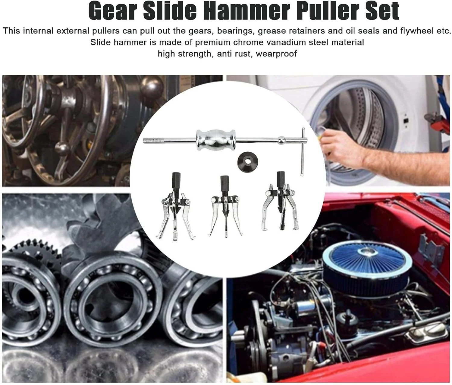 High Quality Dent Puller Adapter 2/3 Jaw Internal/External Puller Slide ...