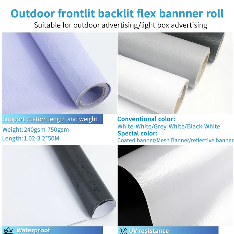 Banner Papan Nama - PVC Flex Banner Rolls for Advertising