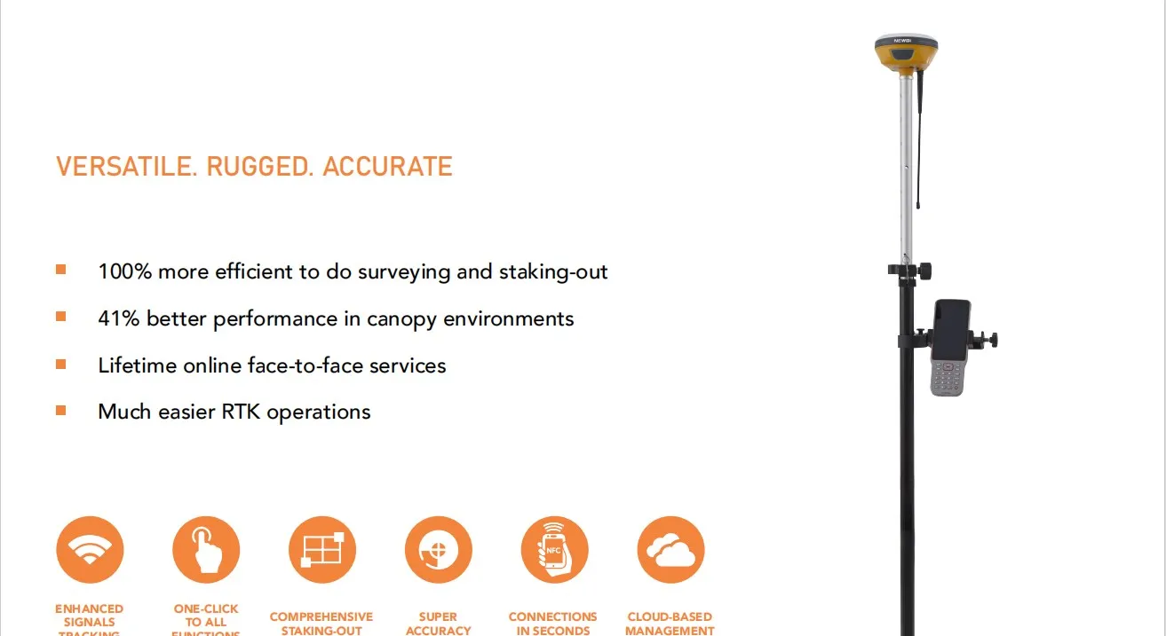 Advanced Technology Gnss Rtk Lightweight Design Gnss Receiver Newdi C5 ...