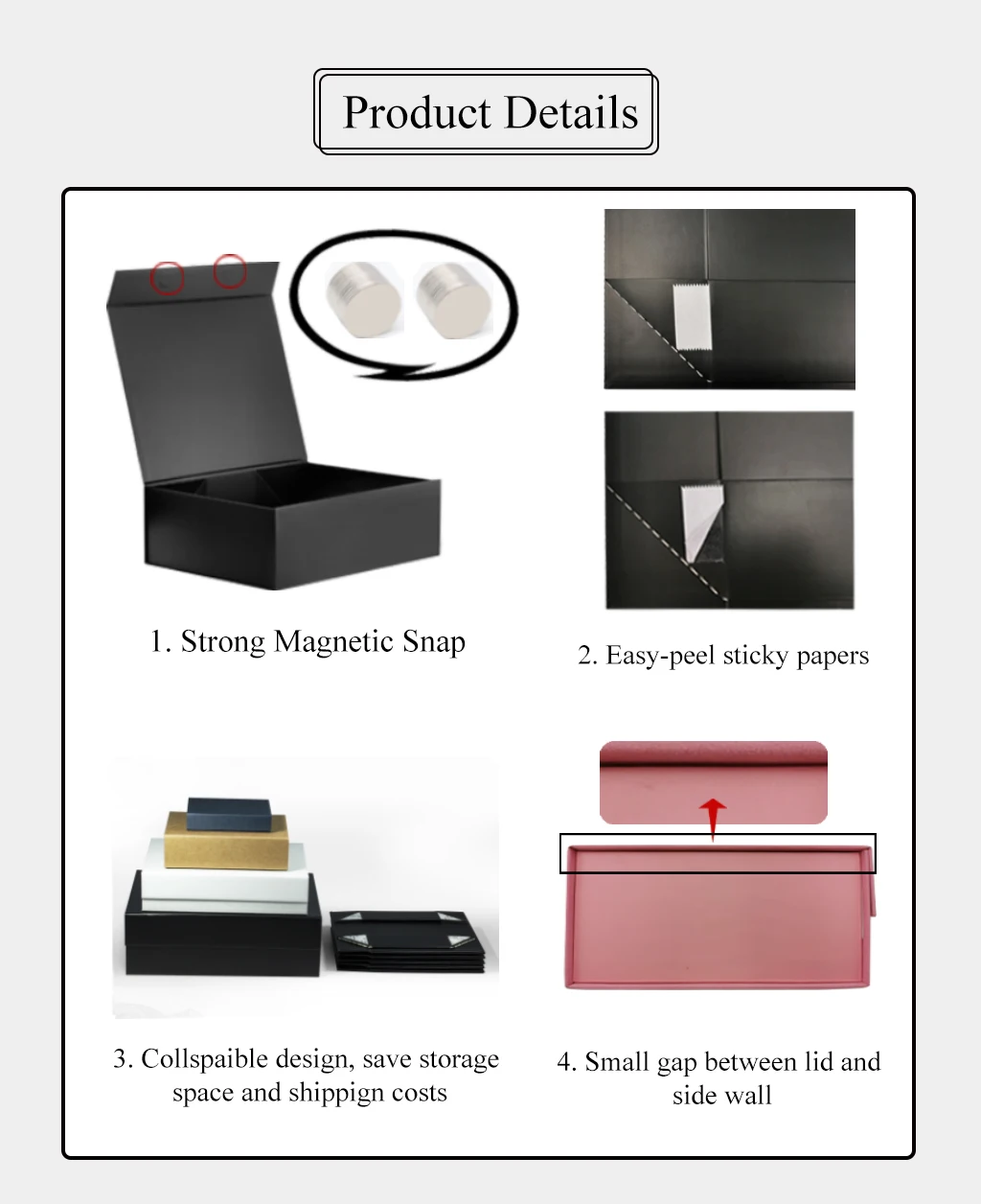 Wholesale Flap Lid Packaging Cardboard Bespoke Custom White Folding ...