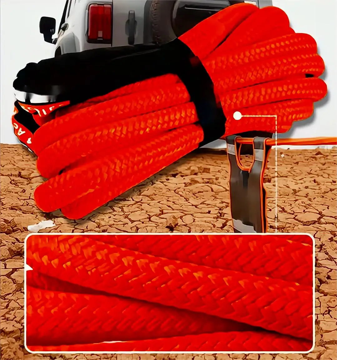 Truck Car Accessories Braided Rope Nylon Kinetic Recovery Towing ...