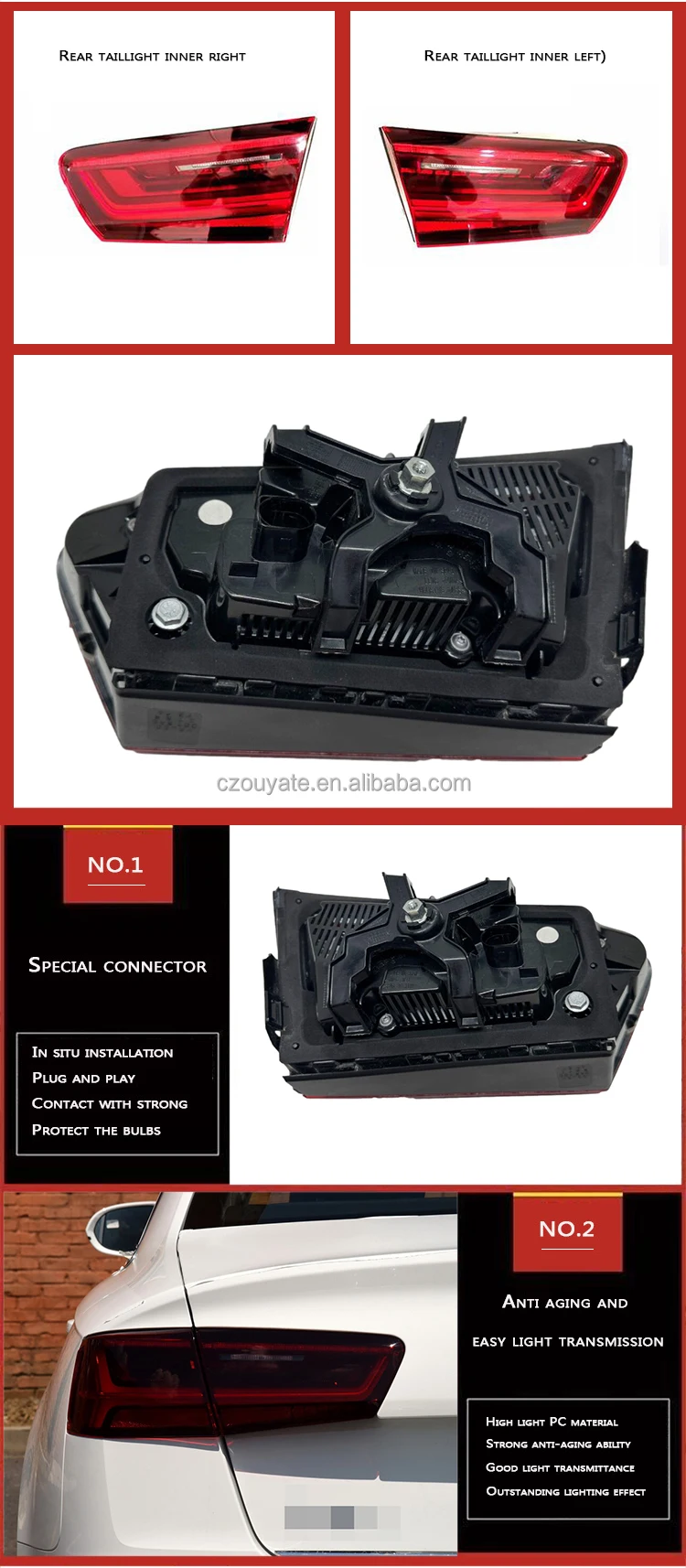 4G5945093A & 4G5945094A Auto Lighting Systems for Audi A6 C7