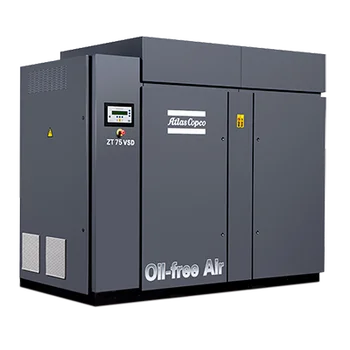 Oil Free Variable Speed Drive 18kw 45.6-88.3cfm 4bar Compressor For Atlas Copco Zt 18vsd-10 ...
