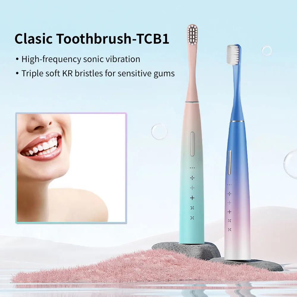 Smart Nano Adult Sonic Electric Toothbrush With Tooth Brush Holder ...