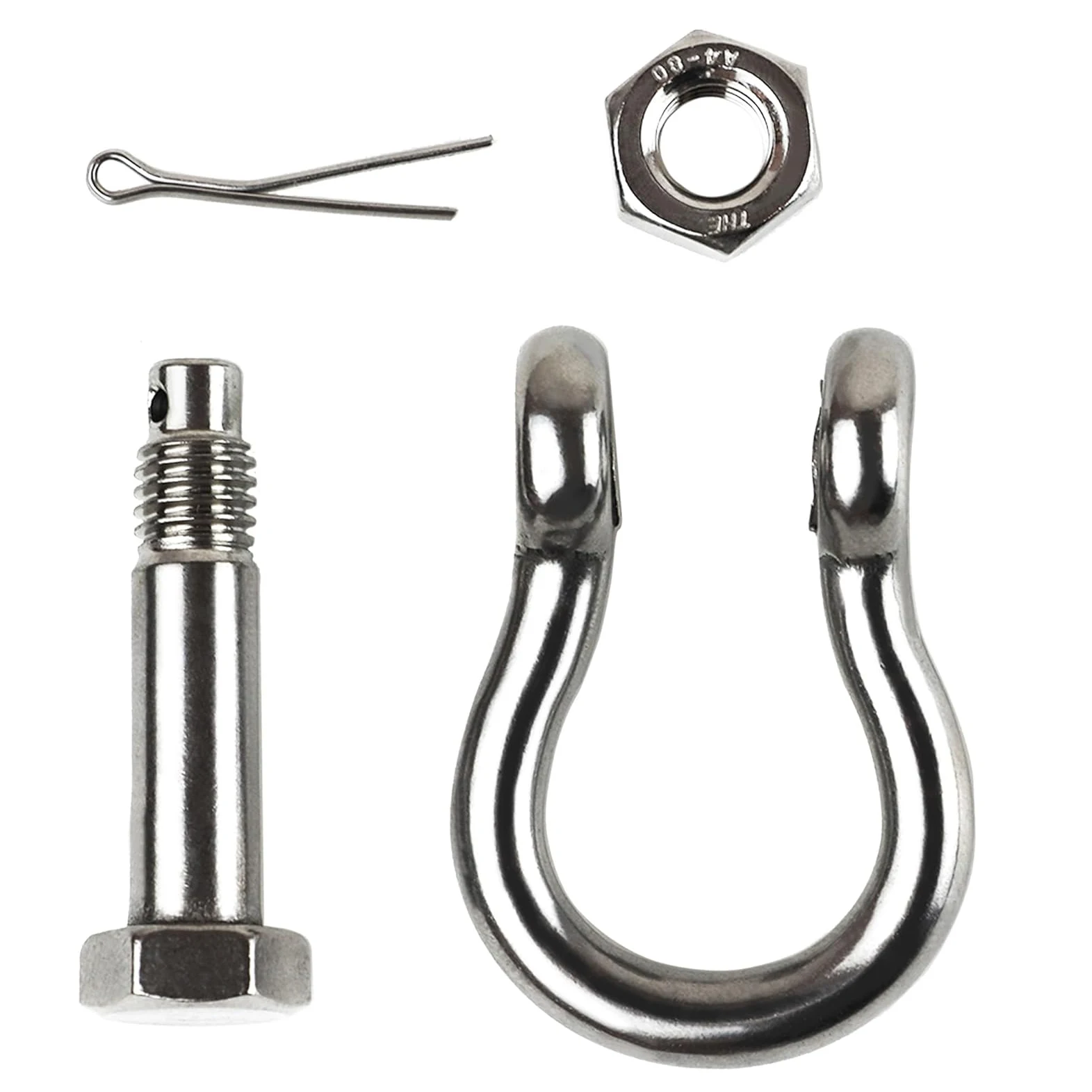 Alibaba.com: Stainless Steel Bow Shackle with Safety Lock Pin, Marine ...
