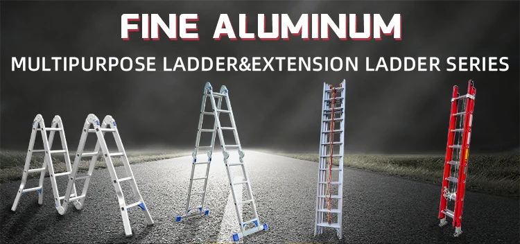 Aluminum Hinge Step Articulated Multipurpose Ladder - FINE