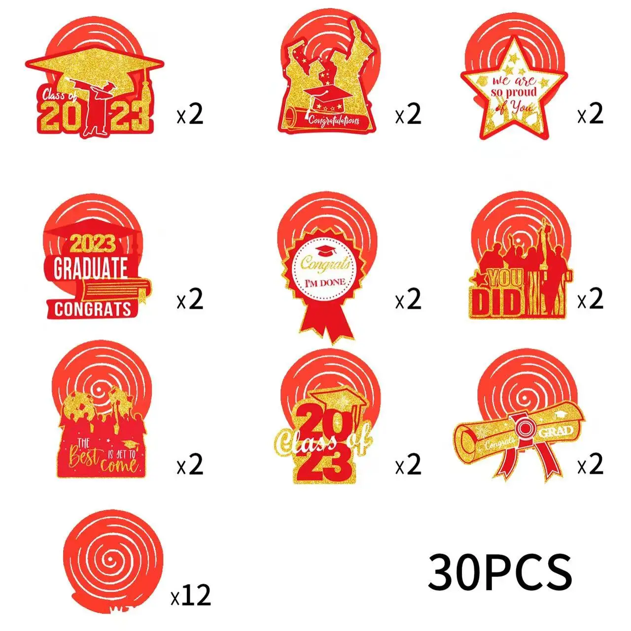 Graduation Season Theme Party Graduation 2024 Phd Hat Spiral Pendant ...