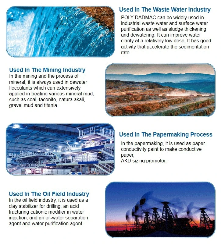 High Viscosity Water Treatment Coagulant Polydadmac Powder - Buy High ...