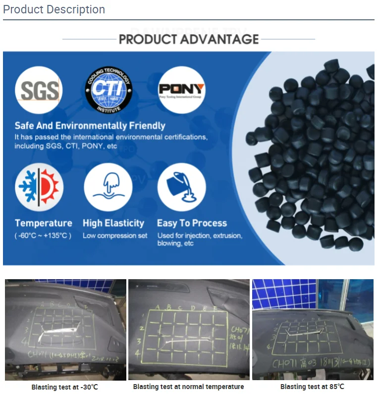 TPR/TPV/TPE Material Thermoplastic Rubber Plastic Polymer TPV TD20 ...