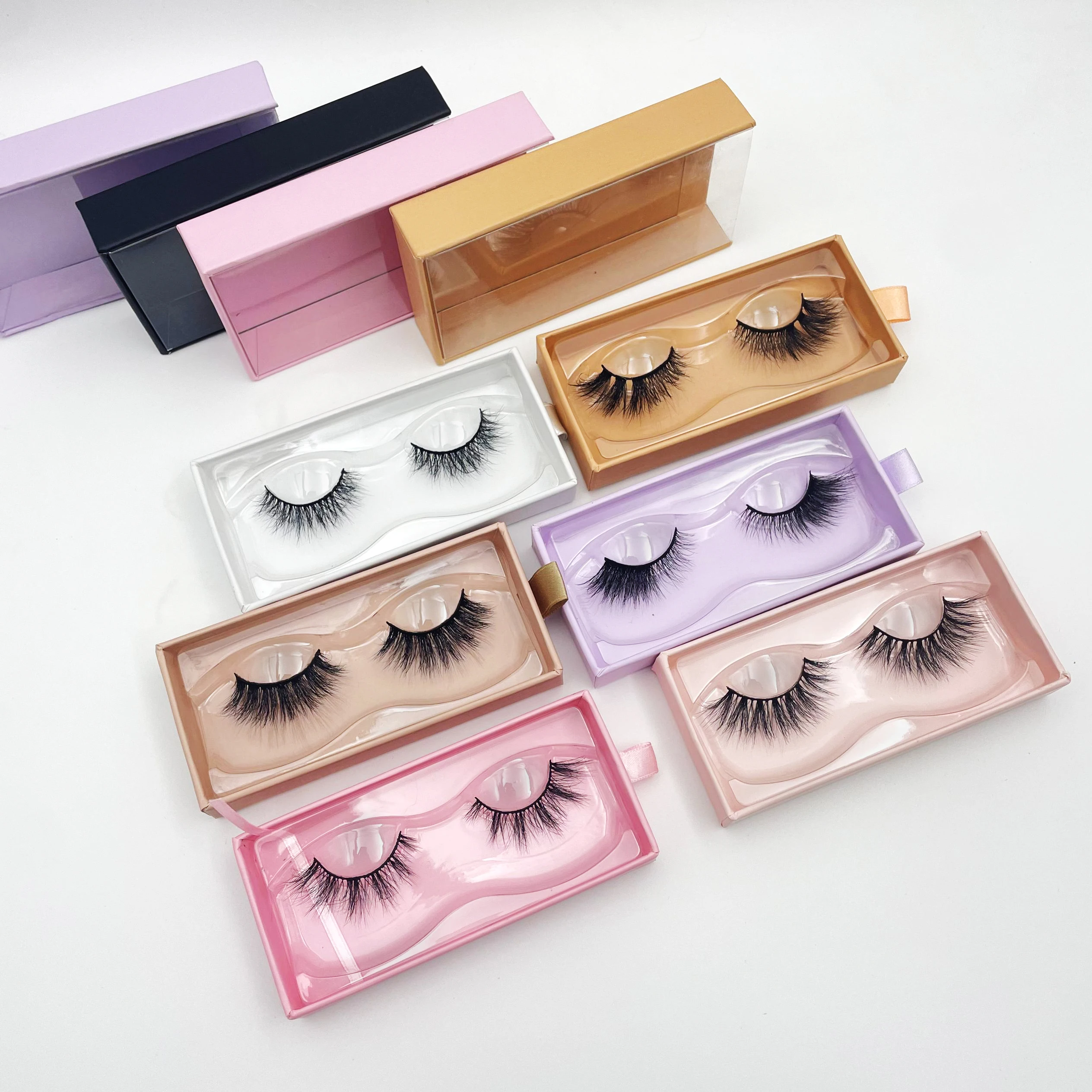 100% Real Mink Lashes Vendor Short Natural Mink Reusable Eye Lash 3D ...
