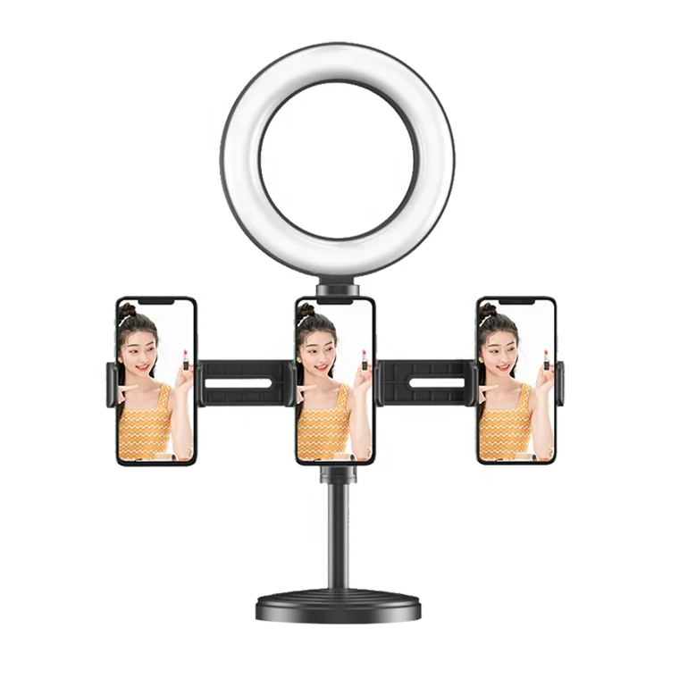 Universal Multi-Position Desk Phone Holder Led Ring Light With Stand ...