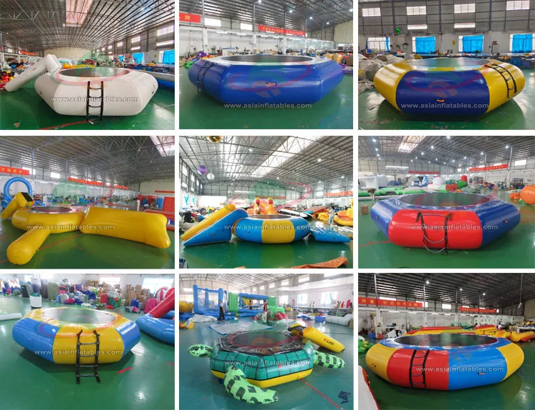 Aqua Park Inflatable Water Trampoline Combo with Slide