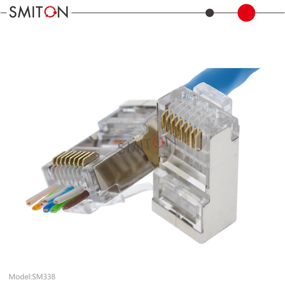 Easy Pass Through Cat6a Connector 8p8c Rj45 Shielded Ftp Cat6a ...