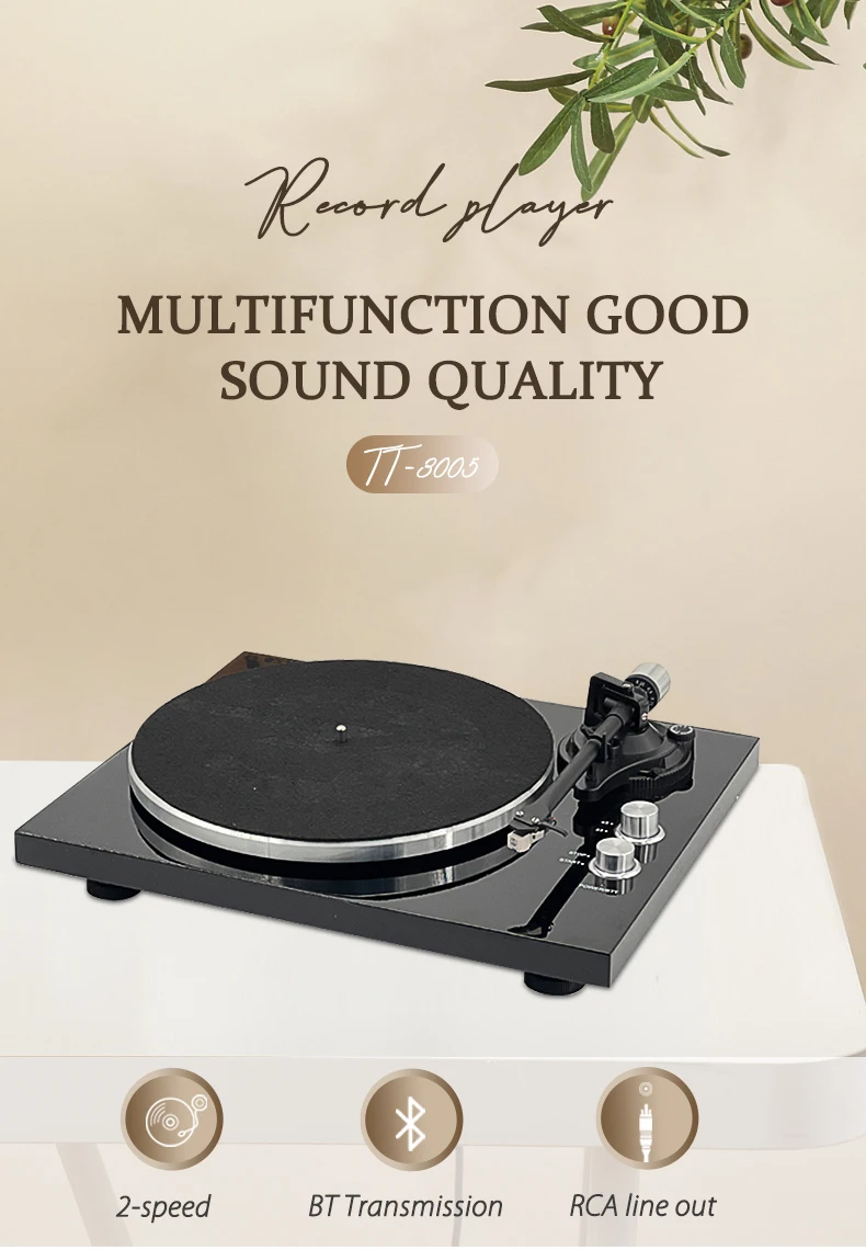 Modern Gramophone Vinyl Record Album Portable Home Audio Turntable ...