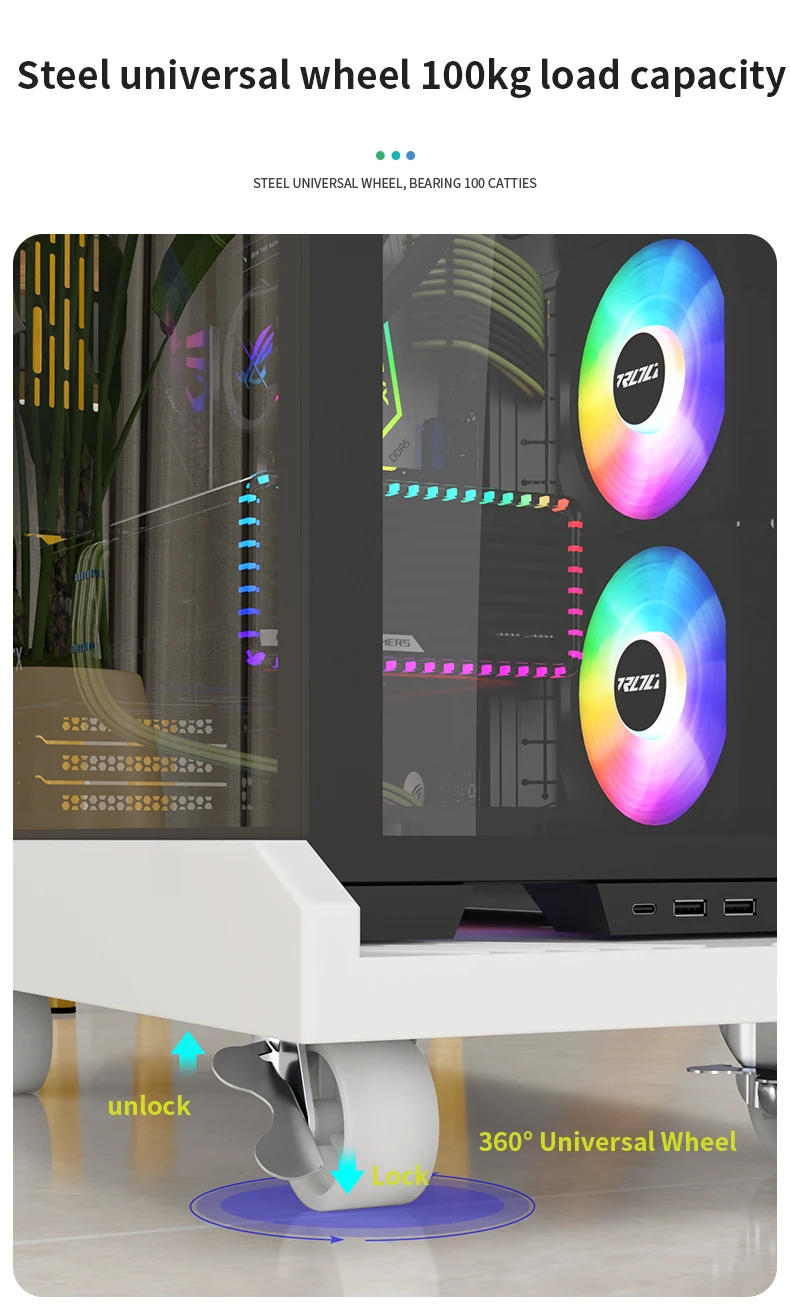 Heavy Duty Stabilizer Universal Fit Computer Host Mounting Base with ...