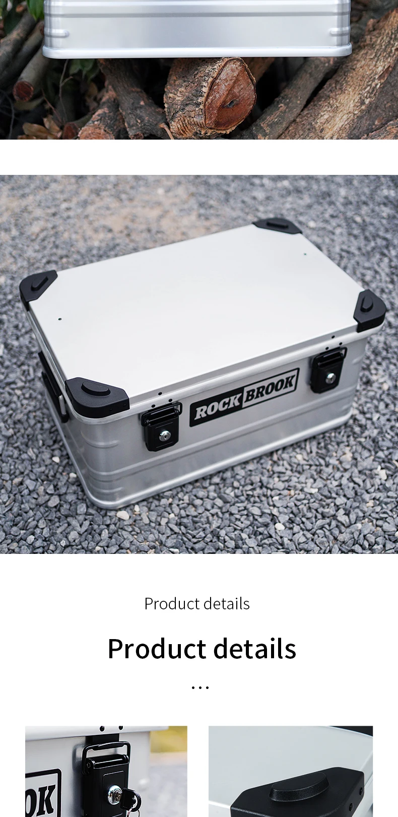 C13 50L for ROCKBROOK Portable Weatherproof Aluminum Alloy Motorcycle ...