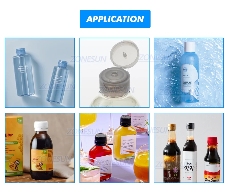 ZONESUN ZS-XG440S2 Automatic Servo Motor 4 Wheel Screw Plastic Bottle ...