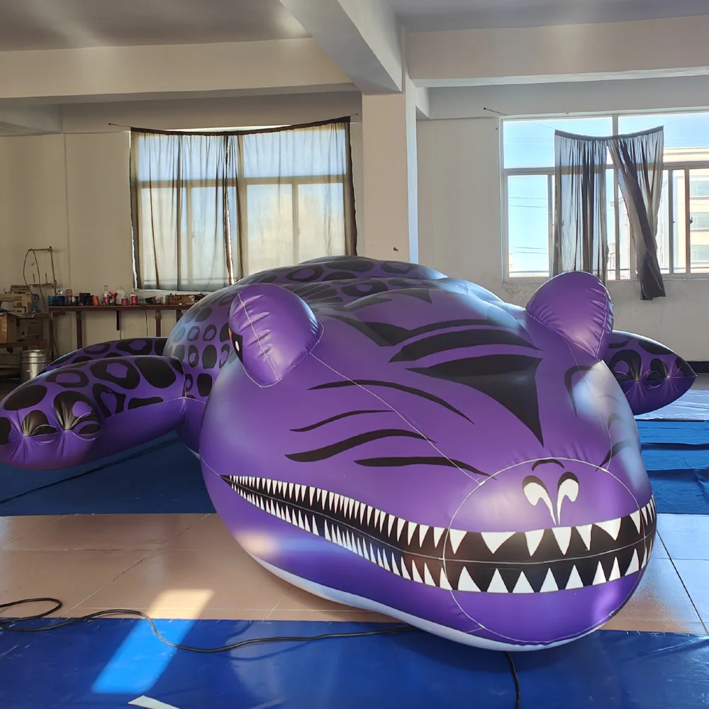 Beile Customize 7M Long Big Cartoon Inflatable Crocodile Animal